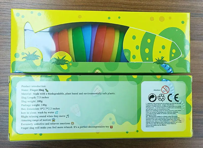 Plastic Slug Fidget Toy Adults Kids Anti-stress Decompression Toy ...