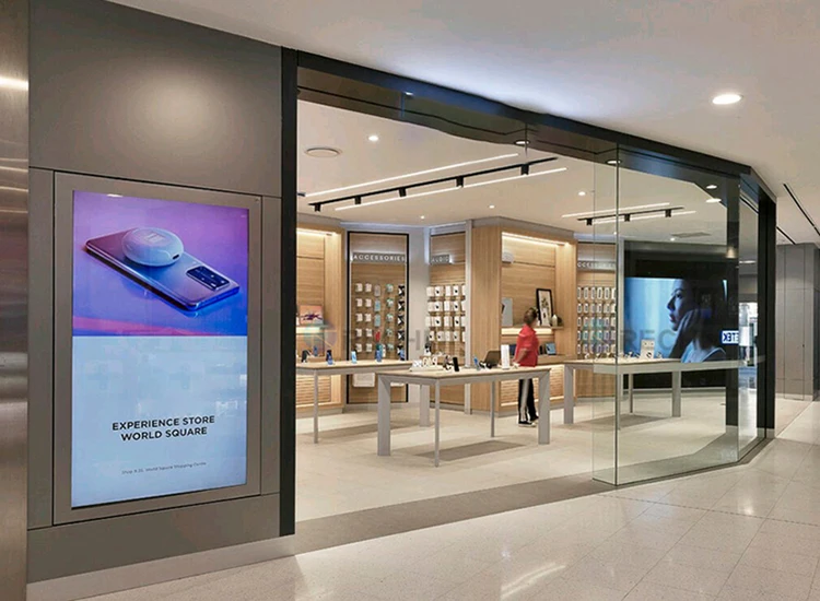 RECHI Mobile Phone Shop Decoration Design Wall Phone Accessory Showcase ...