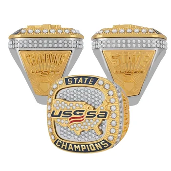 Custom Usssa Tournament All State Championship Rings Youth Baseball ...