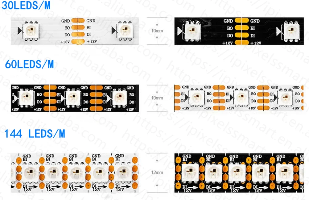 Smart Light WS2813 WS2815 LED Strip Lights RGB RGBW Sale