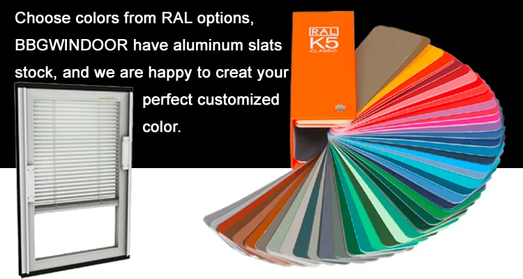 Minetal Built-in Insulated Louver Glass with Aluminum Adjustable Louver