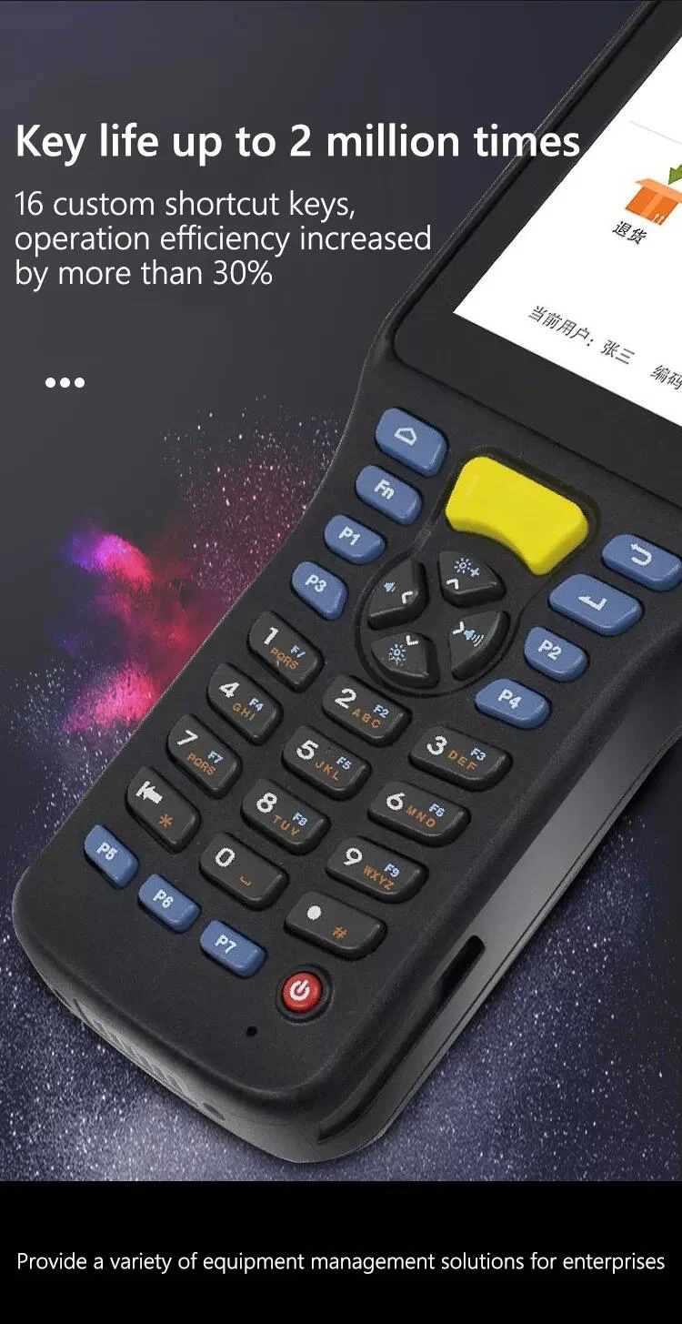 Customized Mobile Computer Pda Terminal Android 6.0 Handheld Barcode ...