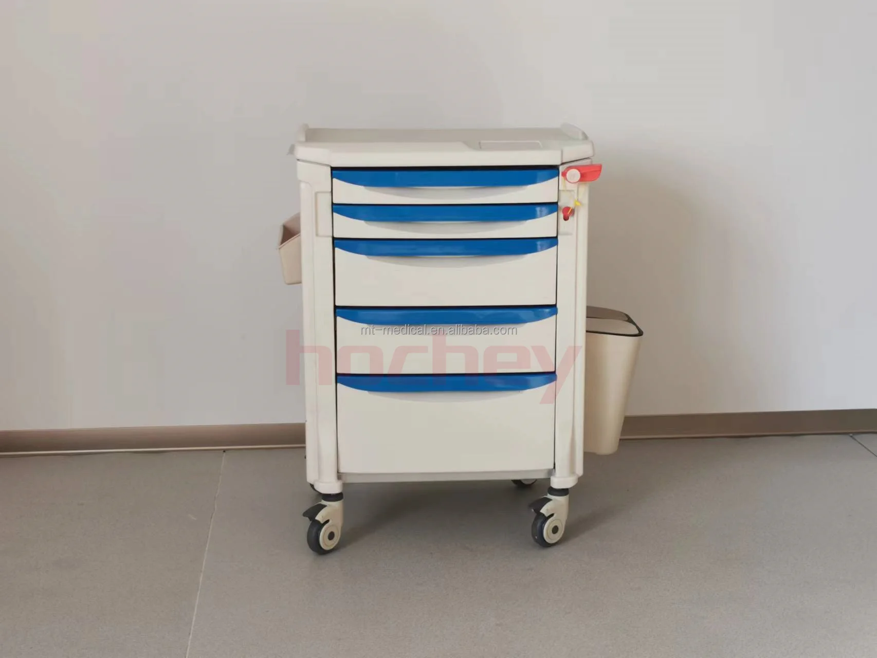 Mt Medical Hospital Trolley 3 Drawers Anesthesia Emergency Crash ...