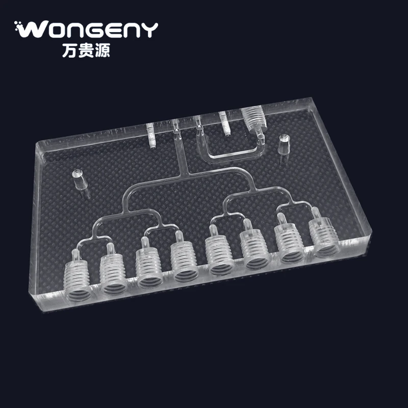 Custom Microfluidic Plastic Chips for High Throughput Biology