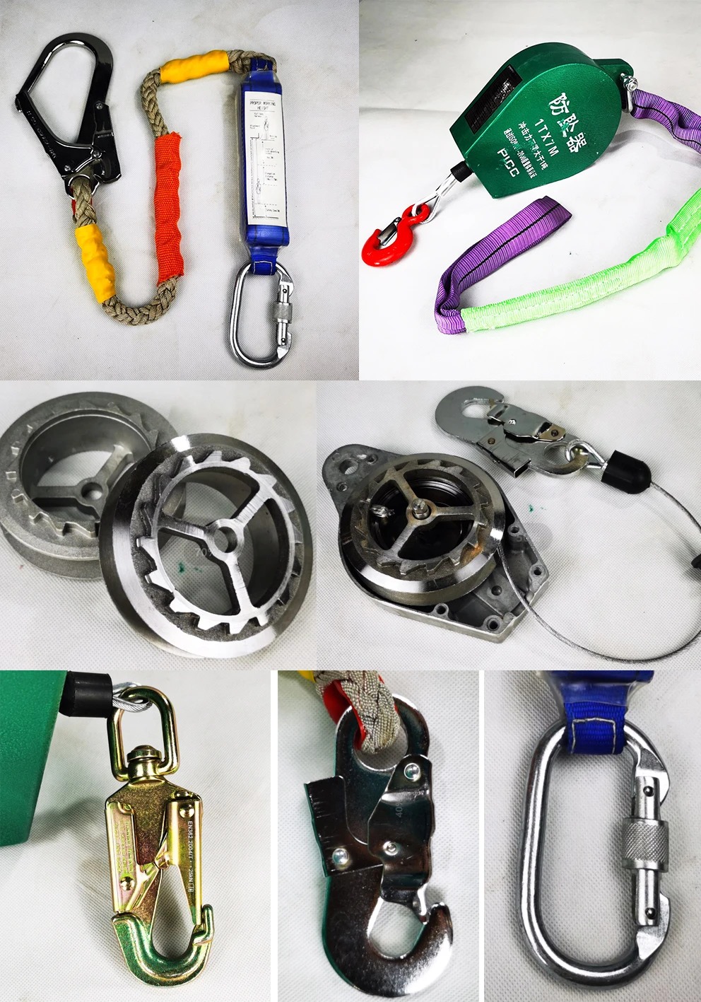 Portable Descender Fall Prevention Safety Rope Self Retractable Fall ...