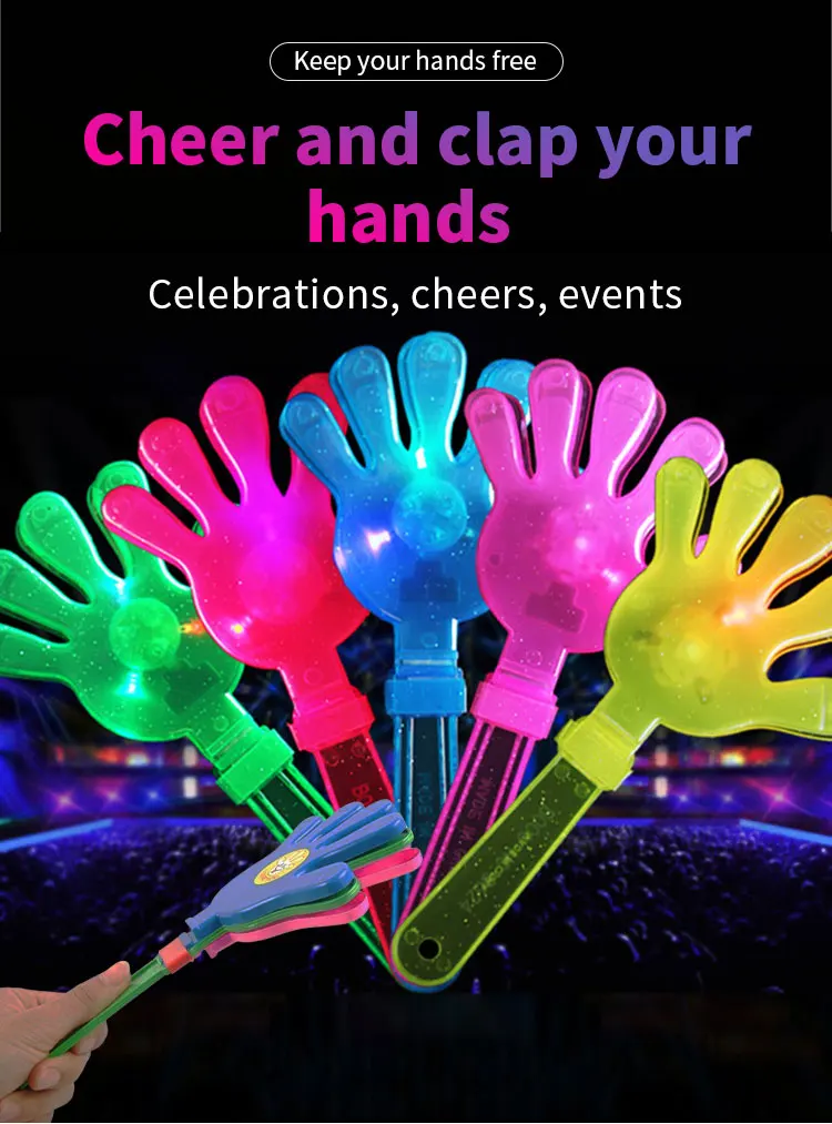 Custom Hand Clappers Cheering Stick Noise Maker Football Match Party ...