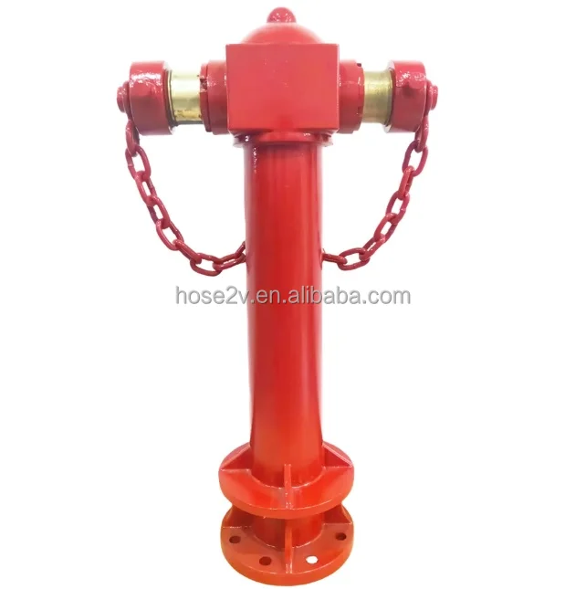 2 Way Pillar Fire Hydrant Valve DN100 Ground 4inch Fire Hydrant Valve ...