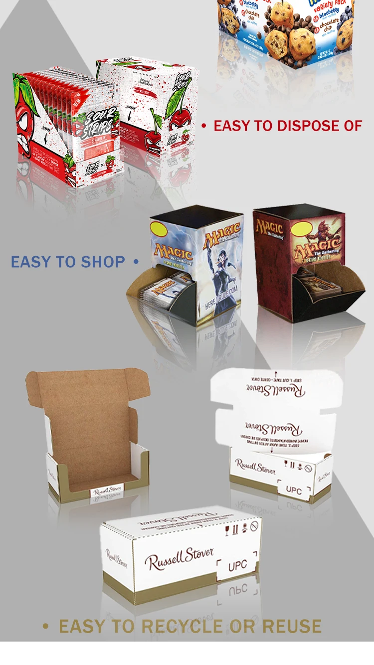 Custom Printed Cardboard Popup Table Box - Recycled Materials