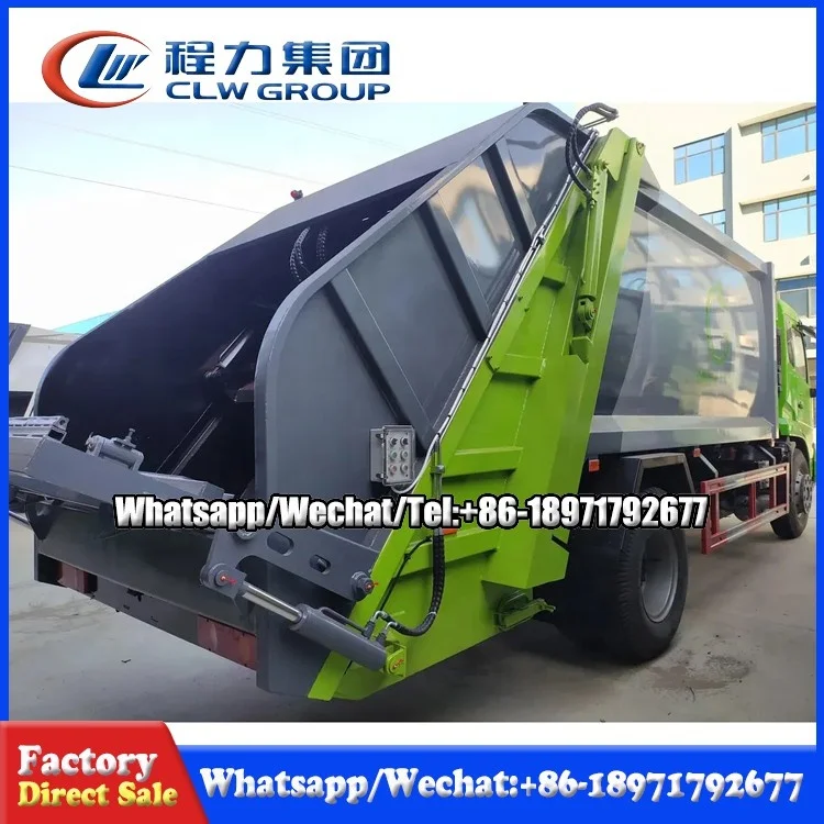 Dongfeng 14m3 Compactor Garbage Truck 4x2 Compressed Garbage Collection ...