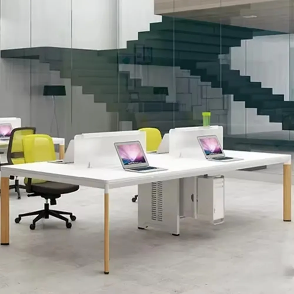 Double workstation desk furniture modern office desk 5 workstation desk ...