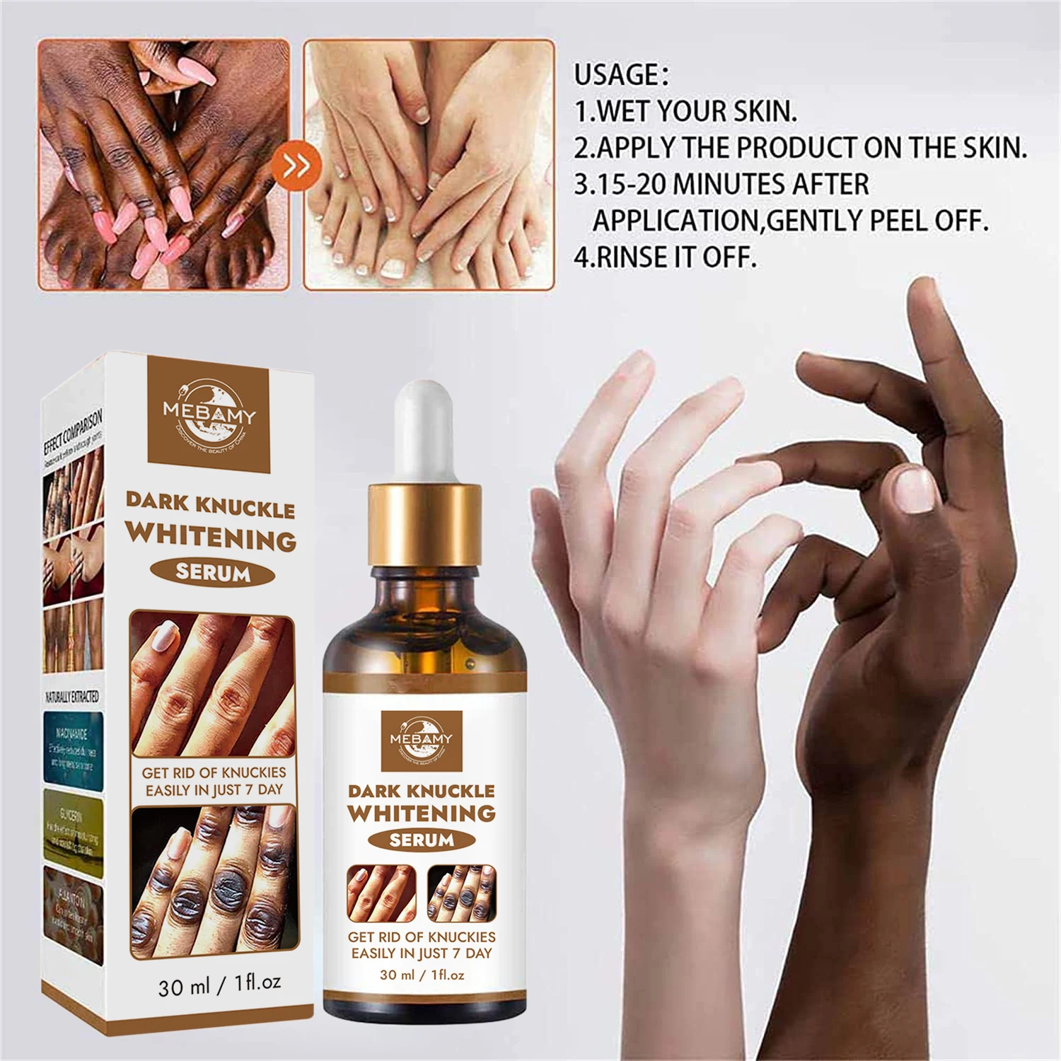 Private Label Serum Dark Knuckles Hand Knuckle Elbows Knee Fast ...