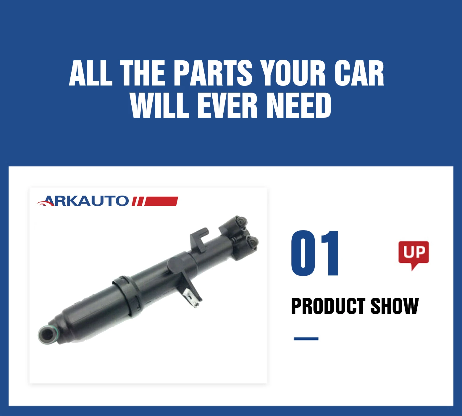 Ark-hwn007前照灯清洗器喷雾器喷嘴左侧a2218601347 A2218600147适用于奔驰cl S Calss Amg W221 ...