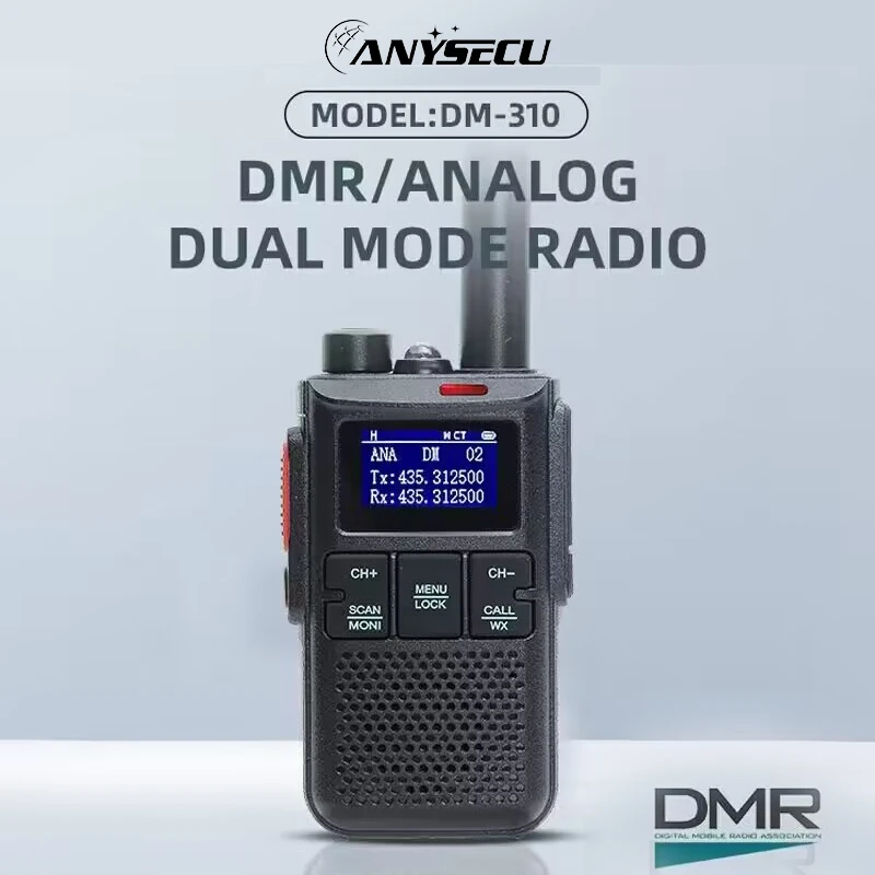 Anysecu Dm310 Digital Pmr 446mhz Radio With Encryption Aes256 Uhf Vhf Walkie Talkie - Buy With ...