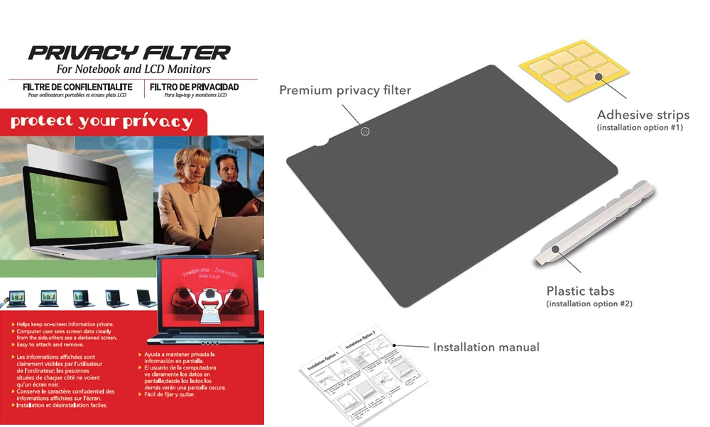Factory Price Privacy Filter Screen Protector Film For Custom Kiosk ...