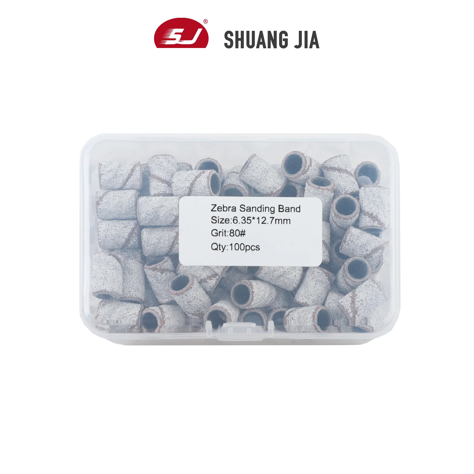 Shuangjia 100pcs/box White Zebra Nail Art Pedicure Tools Electric ...