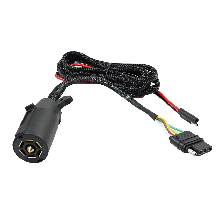 SAE 4-Core RV Trailer Wiring Harness Power Cable SAE 4-Pin Socket ...