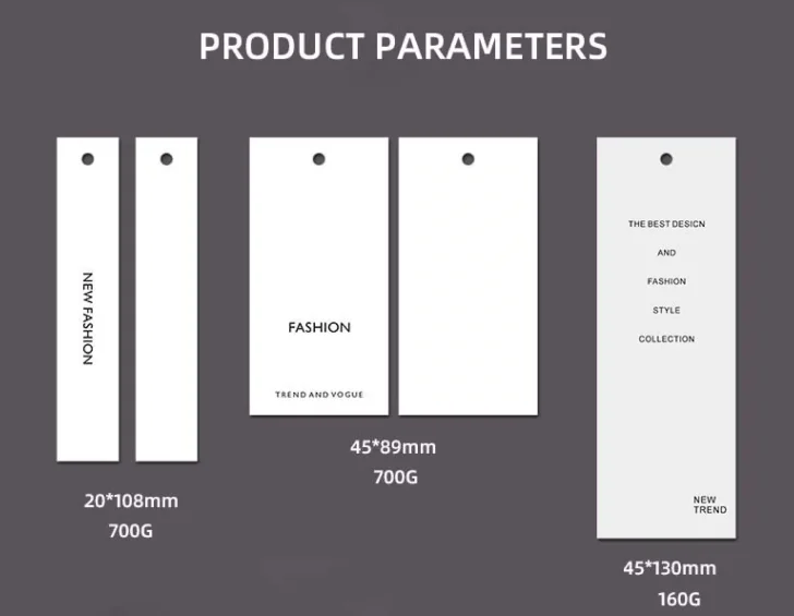 Customizable Garment Clothing Hang Tags - Sustainable & Stylish