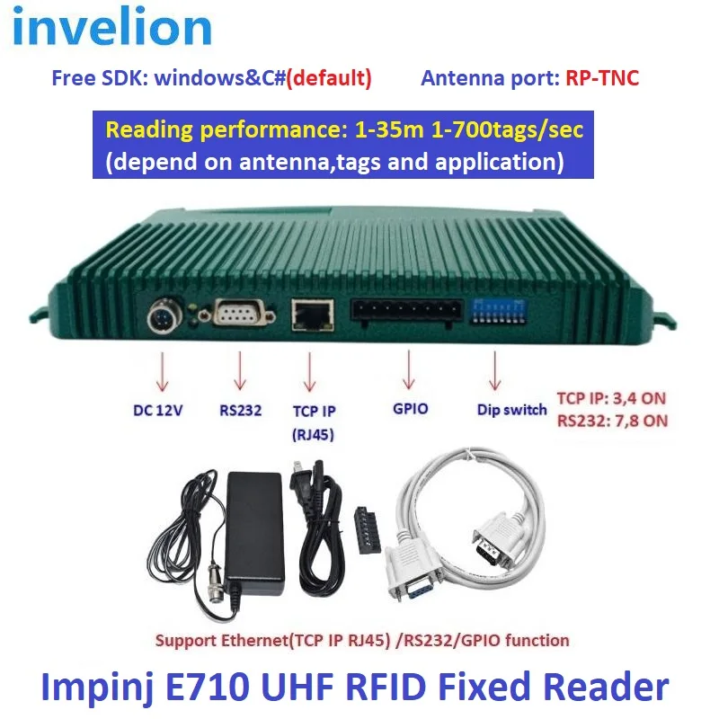 Invelion Four Antenna Port Warehouse Management Long Range Uhf Rfid ...