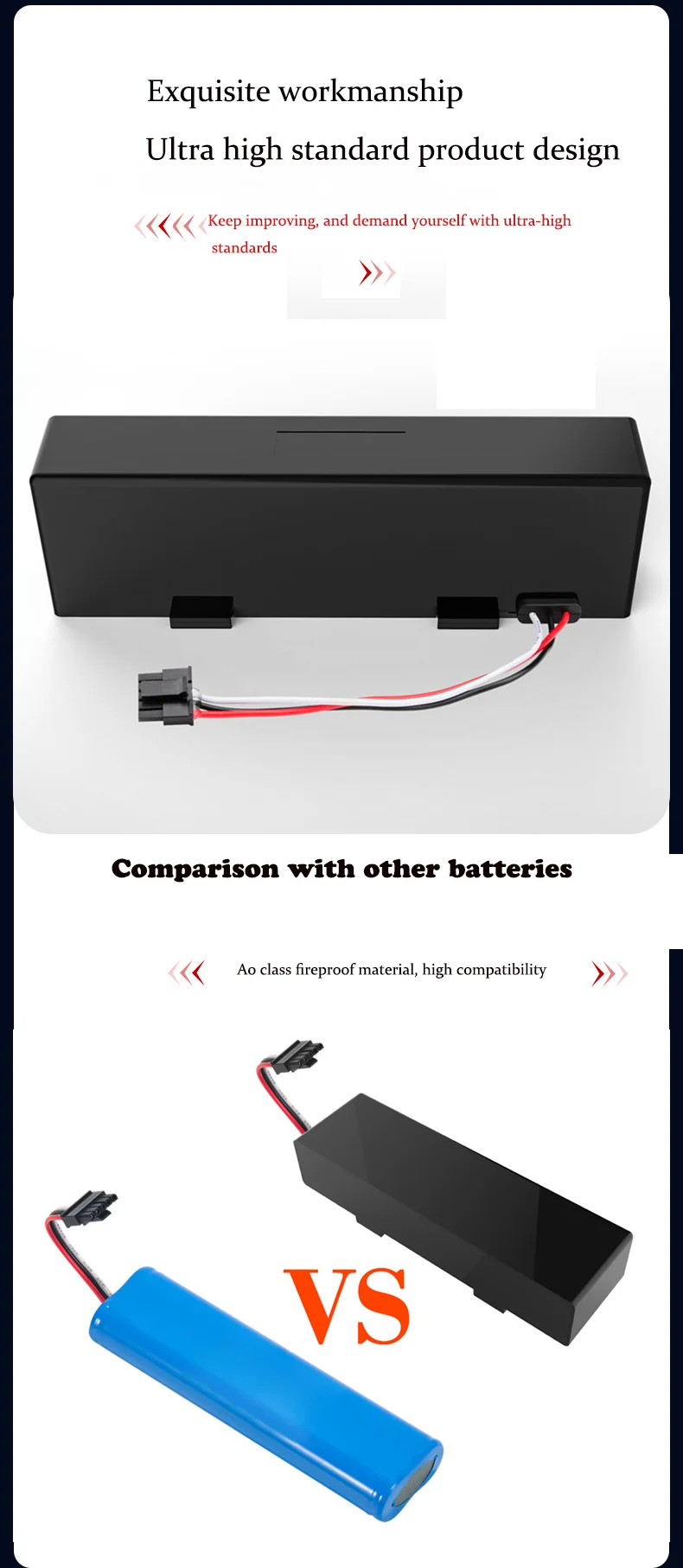 Rechargeable Battery for Xiaomi Mijia STYTJ02YM Robot