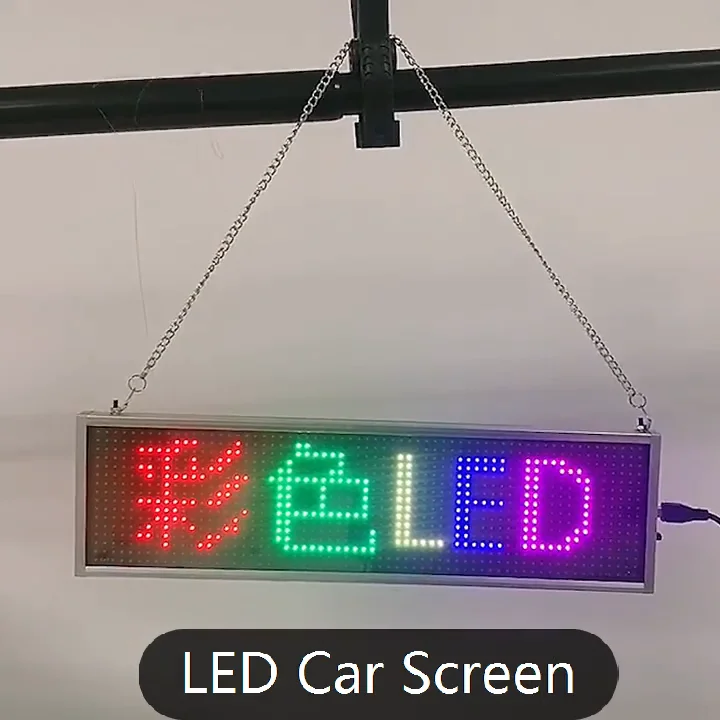 Wifi Indoor Led Sign Panel Message Board 12v Car Scrolling Smd Display ...