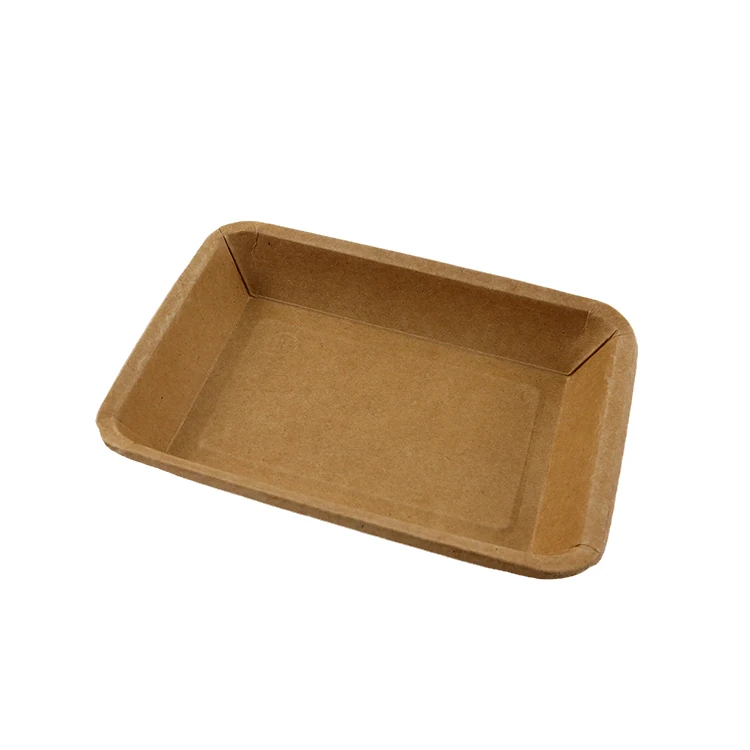 Takeaway Carry Out Paper Tray Fast Food Recycle Paper Tray ...