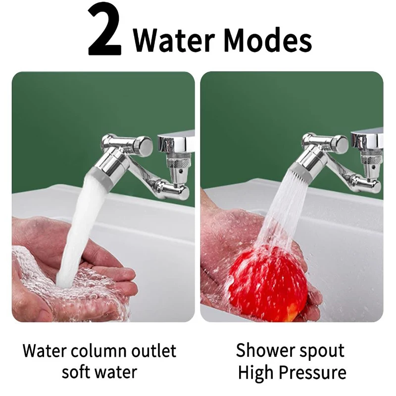 Universal Swivel Robotic Arm Faucet Plastic Adaptor Faucet Rotating ...