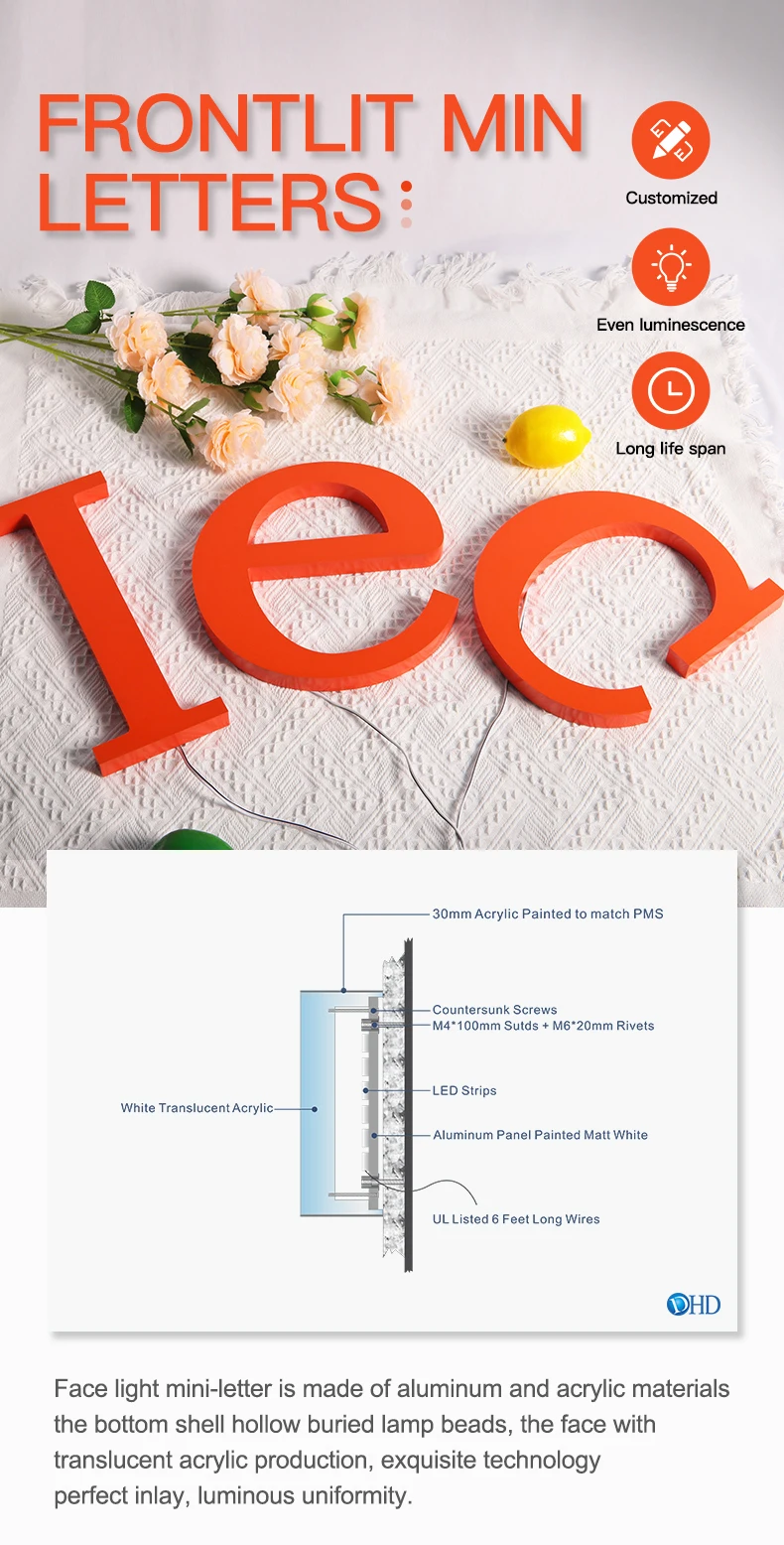 Led Sign Exposed Luminous Characters/letters/words Sign For Business ...