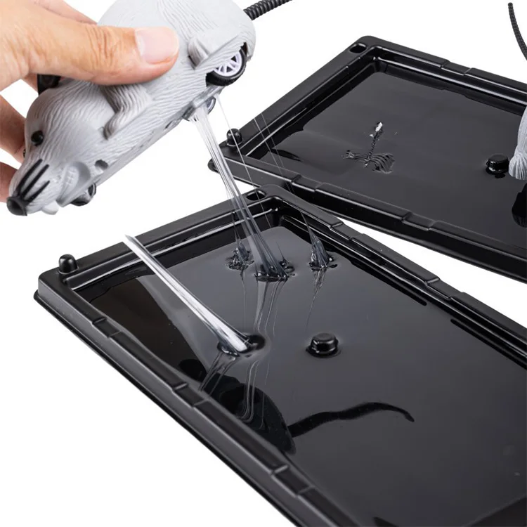 Heavy-Duty Black Plastic Mouse Trap with Strong Adhesive Disposable and ...
