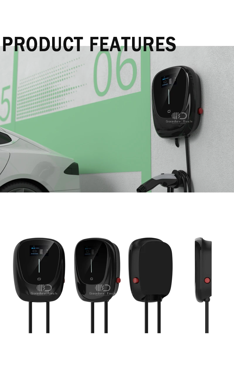 MG EV Type 2 Level 2 Wallbox - 16A/32A Blue CEE Wifi Charger