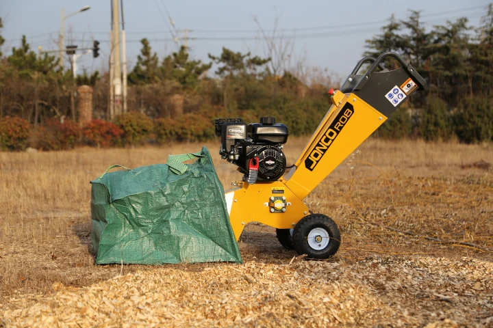 Tree Shredder Wood Chipper Wood Sawdust Crusher Machine With 196cc ...