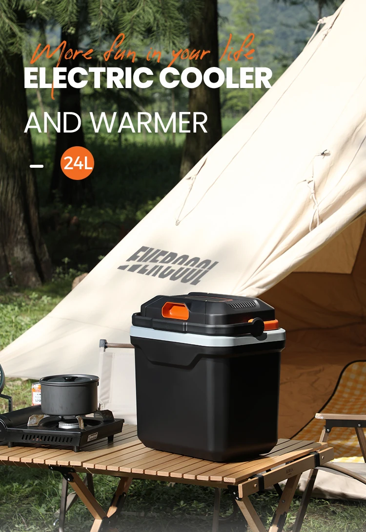 24 Liter Camping Car Fridge 12v Electric Cooler Box Low Noise Sports ...