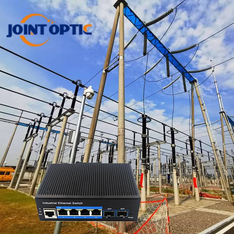 Poe Din Rail Managed Industrial Switch 4 Optical Port 10/100/1000m Base ...