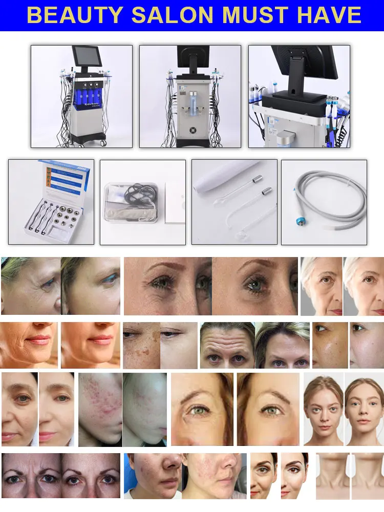 2023 Hydro Facial Hydra Dermabrasion Hydrafacy Facial Machine With 14 ...