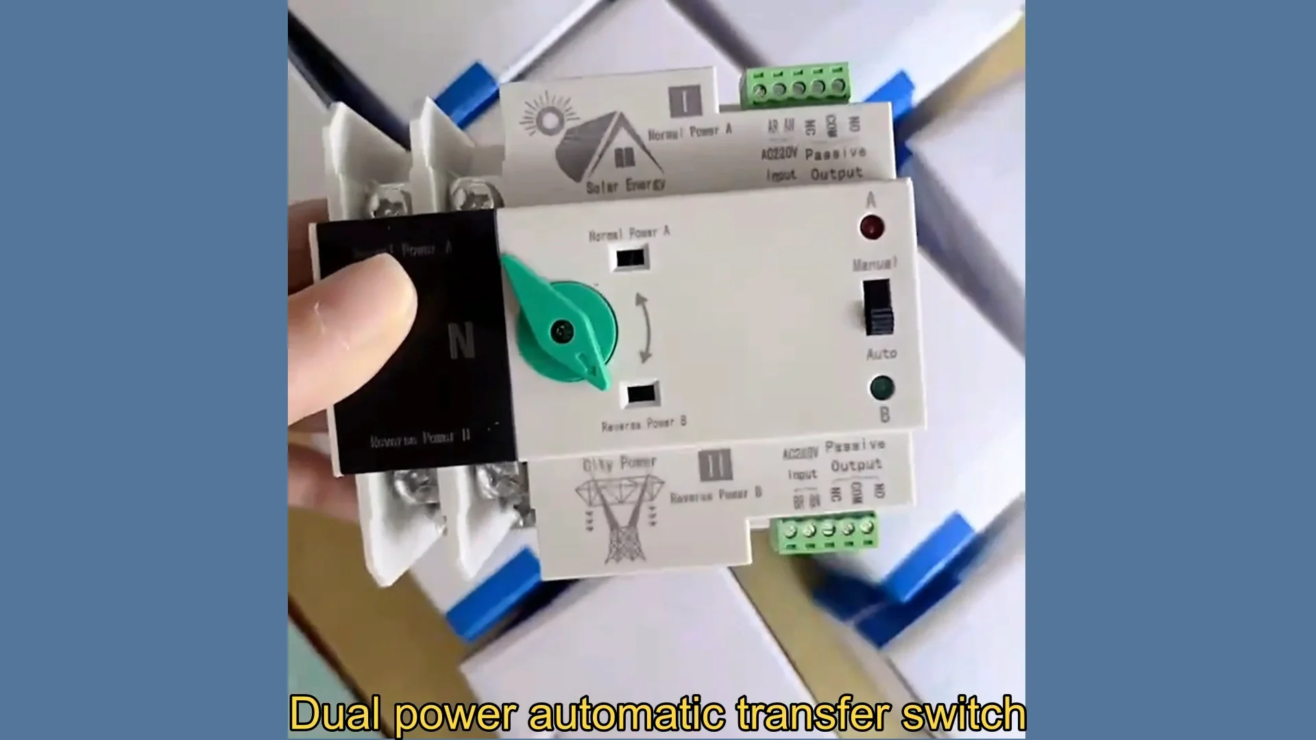 Best 2p 3p 4p Ac 220v 63a 100a 125a Uninterruptible Dual Power Automatic Transfer Switch Ats For ...