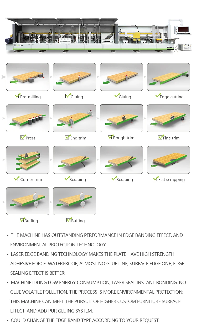 SAMACH Laser Edge Banding Machine - Precision & Efficiency