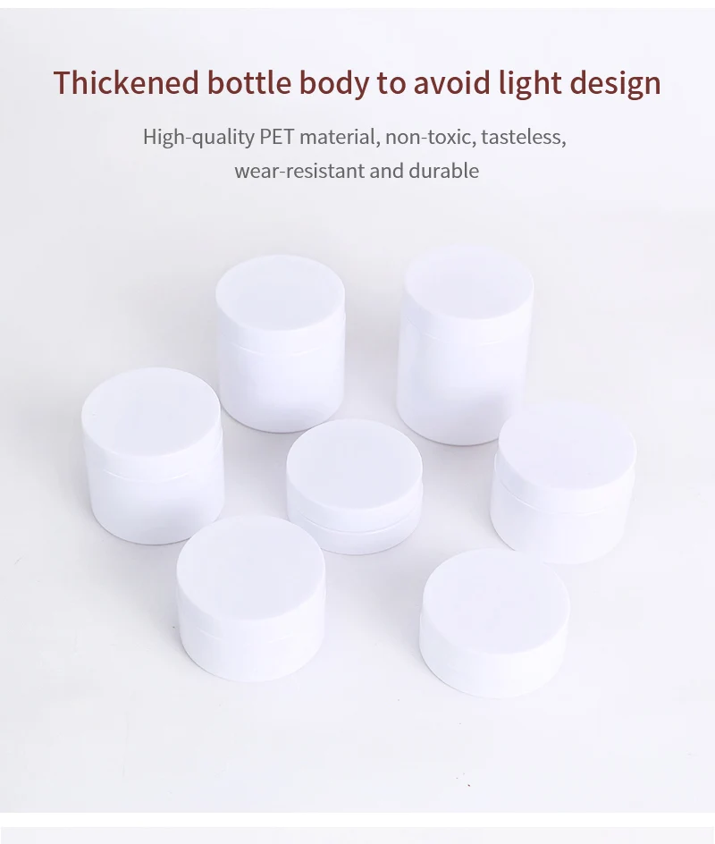 Eco-friendly Plastic Jars with Bamboo Lid - 150g, 250g, 500g