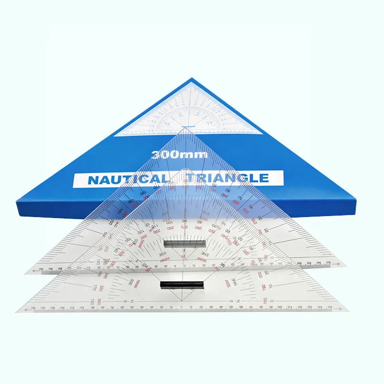 Impa 371008 Marine Square Plastic Nautical Triangular Rule 2pcs/set Of ...
