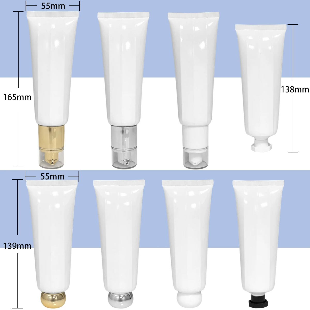 Packaging Containers for Creams Facial Cleanser Toothpaste 80 ml PE ...