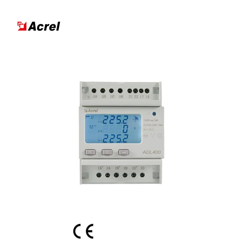 Acrel Adl400-c Modbus-rtu Rs485 Communication Din Rail Ac 3 Phase Power Meter Low Voltage ...
