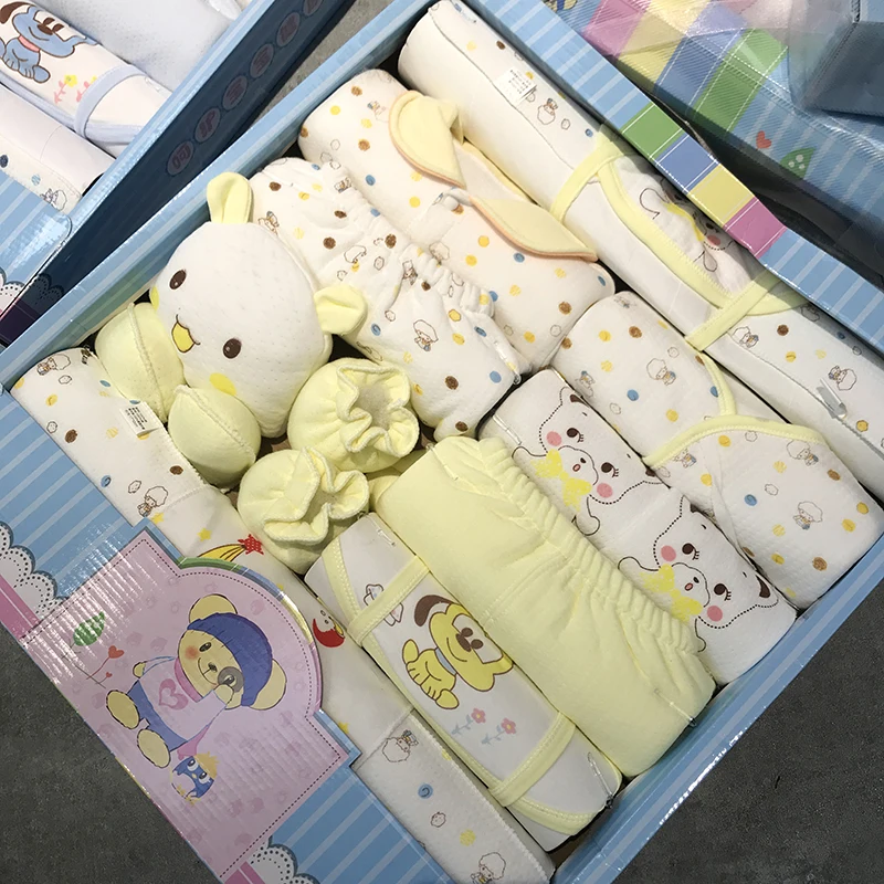 18 Piece New Born Baby Set Baby Rompers Conjuntos De Roupas De Beb Baby ...