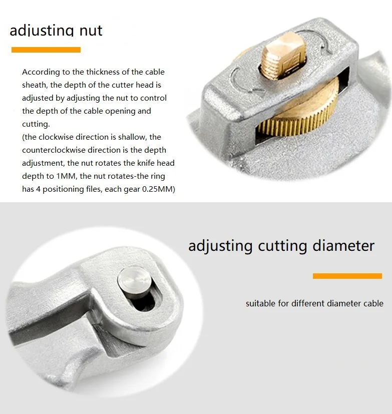 Outdoor Cable Jacket Stripper Longitudinal Cable Sheath Slitter - Buy ...