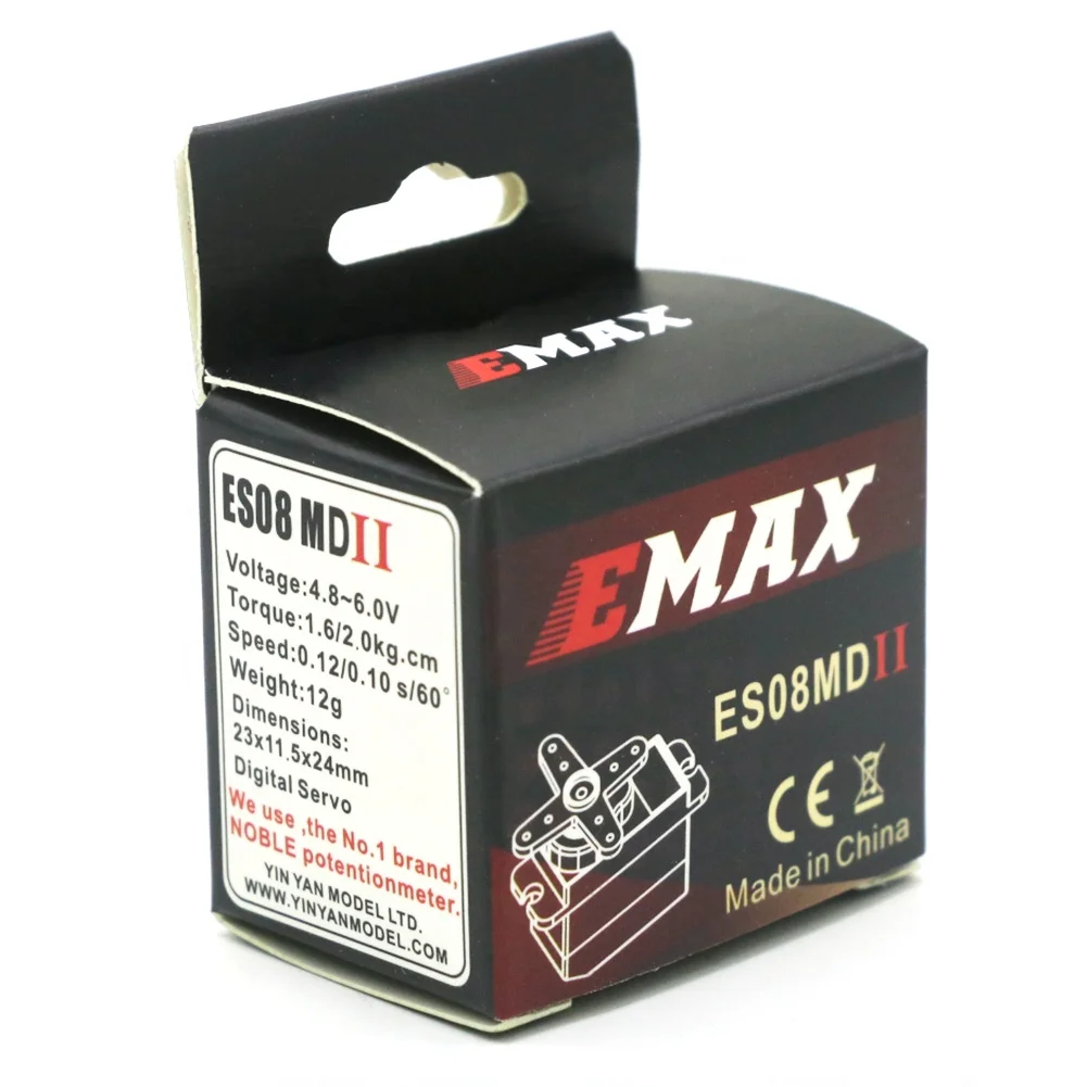 EMAX ES08MDII ES08MD II Metal GEAR Digital Servo up Sg90 ES08A ES08MA ...