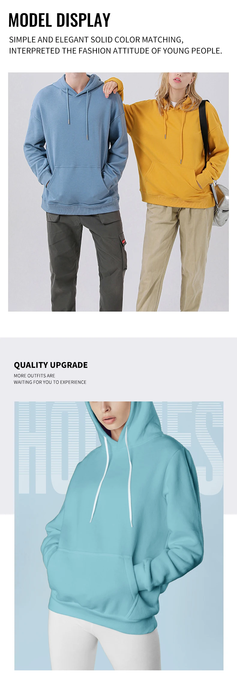 High Quality Oem Unisex Custom Blank Pullover Hoodies - Buy Pullover ...