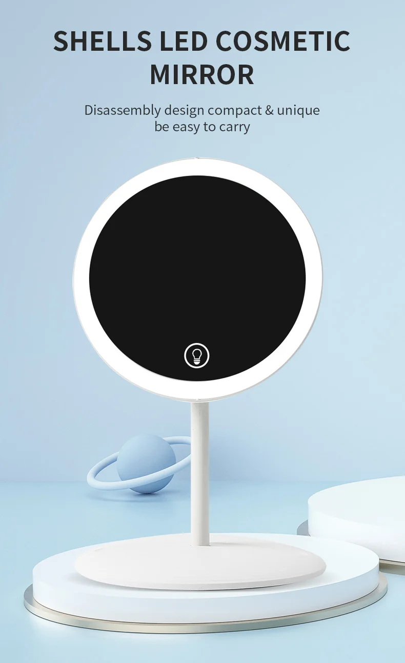 Hot Sell Makeup Gift Portable Table Desk Foldable 6 Inch Make Up Mirror ...