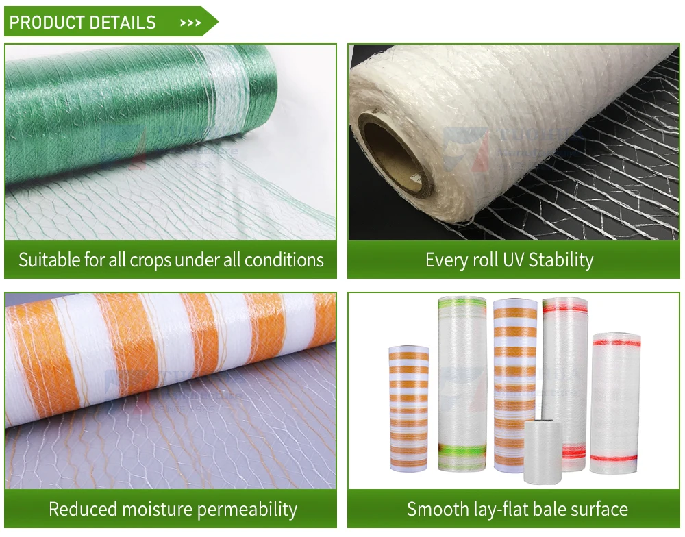 Agriculture Plastic Mesh Straw Silage Hay Bale Net Wrap