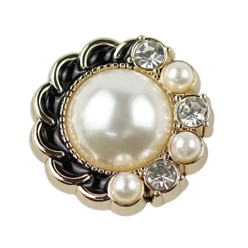 High Quality Engraved Gold Brand Logo Custom Clothes Metal Dome Shank ...