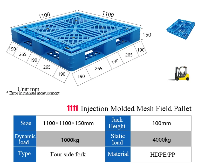 High Strength Stackable Pallet Grid Type Hdpe Plastic Pallets For ...