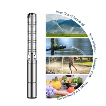 Stainless Steel Multi-stage High Lift 4 Inch Submersible Deep Well ...