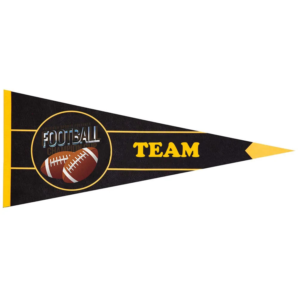 Sunshine Promotion Advertising Sports Custom Felt Triangle Flag Pennant ...