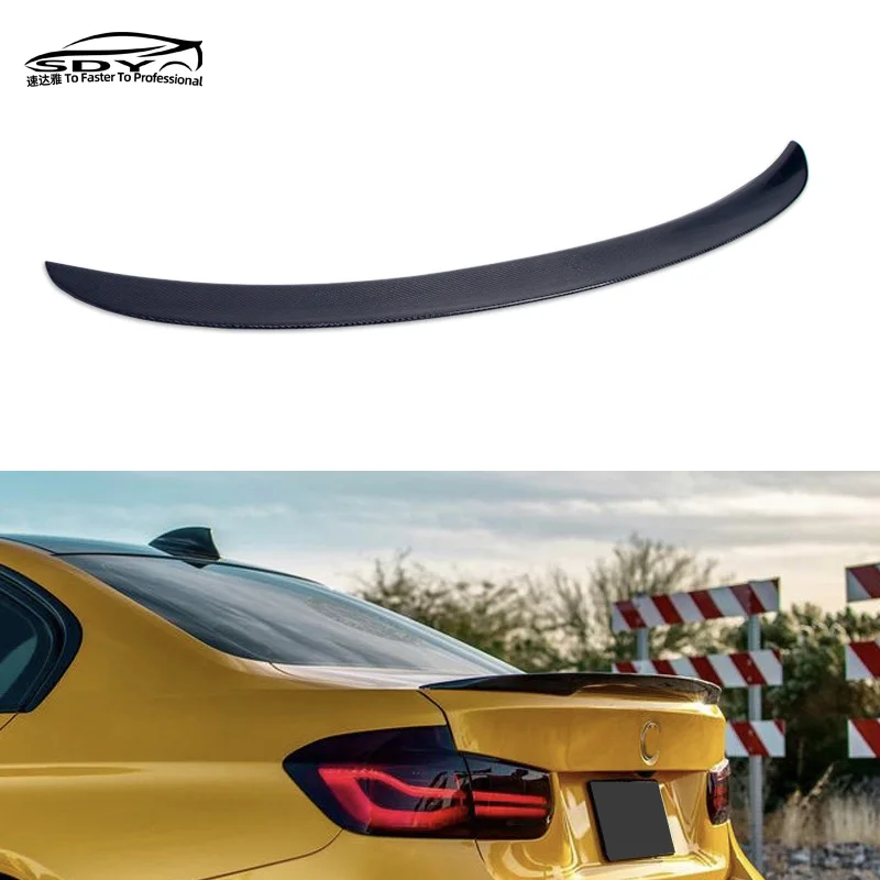 F80 M3 AC Style Carbon Fiber Rear Spoiler Trunk Spoiler Wings Car ...
